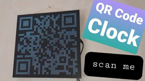 This Clock Displays the Time as a QR Code That You Can Scan with Your ...