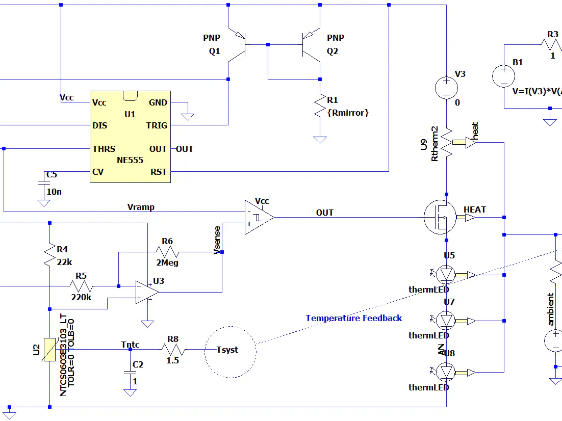 Spice simulation of LED dimming with 555 and NTC - Hackster.io