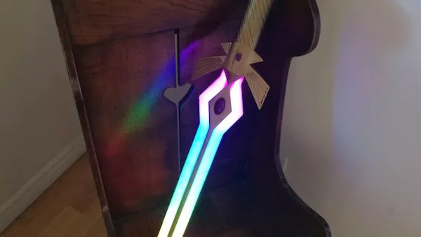 This 3D-Printed NeoPixel Fantasy Sword Costume Prop Features Great LED ...