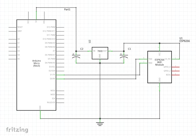Using Esp8266 Wifi Module With Arduino Micro Arduino Project Hub 2018