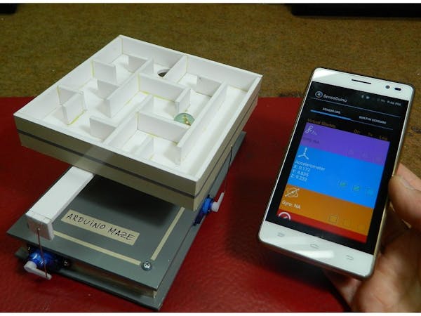 DIY Android+Arduino Controlled Labyrinth (Maze) Game - Arduino Project Hub DIY Android+Arduino Controlled Labyrinth (Maze) Game - Arduino Project Hub