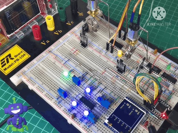 Rpm Meter With Hall Effect Square Encoder Sensors