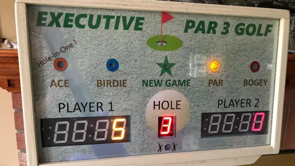 Executive Par 3 Golf Game Complete with Electronic Scoreboard - Hackster.io