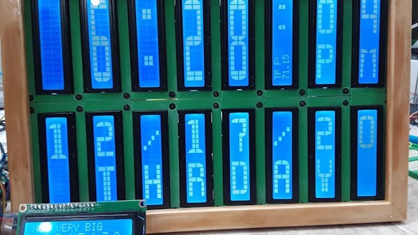 A Big Display Made Up of Small LCD Displays - Hackster.io