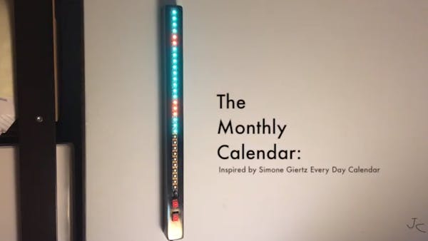 This Monthly LED Calendar Lets You Track Your New Year’s Resolution ...
