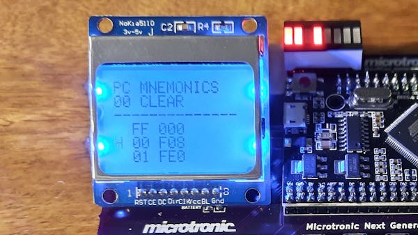 Microtronic - The Next Generation Is a 4-bit MCU Trainer Running on an ...