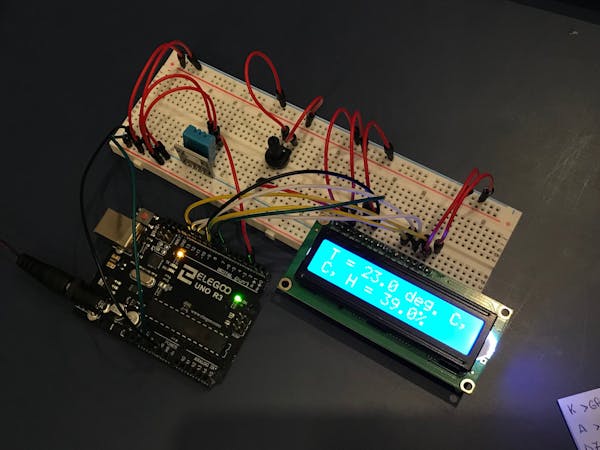 Temperature And Humidity Meter Arduino Project Hub