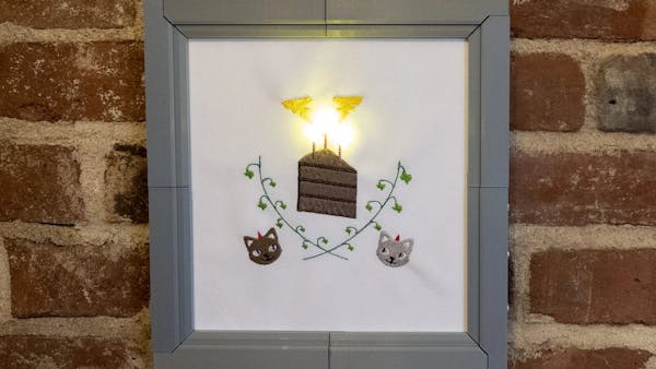 Electronic Birthday Cake Embroidery Is Sew Awesome - Hackster.io