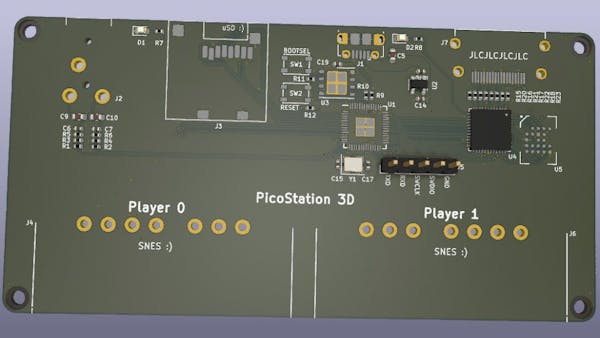 Luke Wren's PicoStation 3D Games Console Gives the RP2040 FPGA 3D Powers — or Vice Versa ...