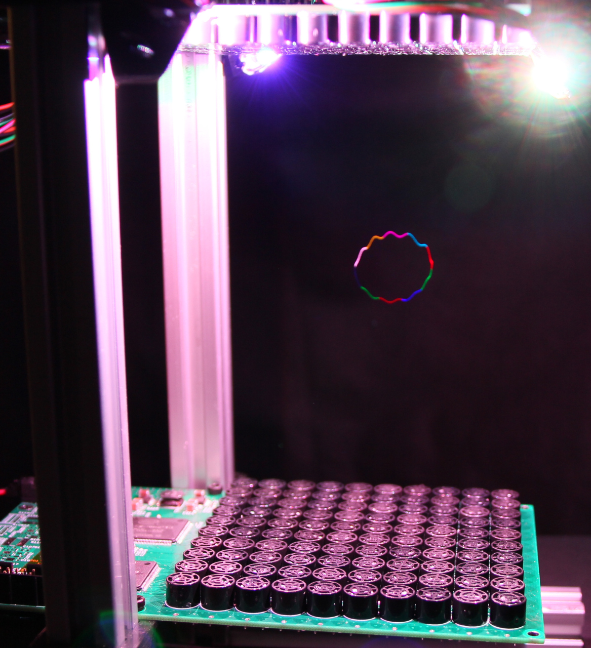 Volumetric Display using an Acoustically Trapped Particle - Hackster.io