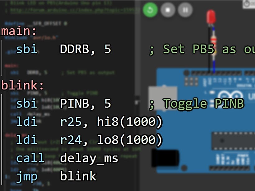 Arduino Simulator - Arduino in assembly language!! - 2022 - Hackster.io Arduino Simulator - Arduino in assembly language!! - 2022 - Hackster.io