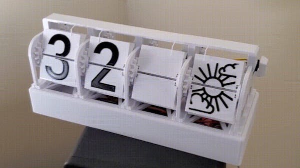 This Smart Flip Clock Has a Few Extra Tricks - Hackster.io