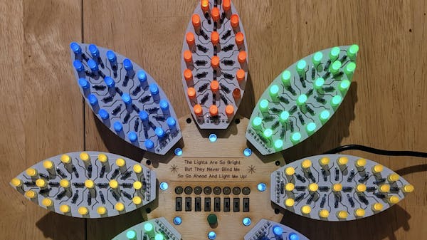 Beautiful LED Puzzle Flower - Hackster.io