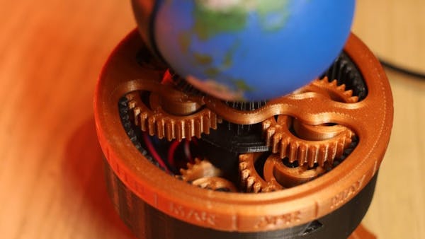 Complex 3D-Printed Mechanisms Make This Earth Clock Mirror the Real ...