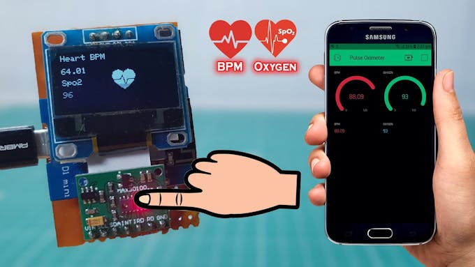 Esp8266 Pulse Oximeter Blynk Bpm Arduino Project Hub
