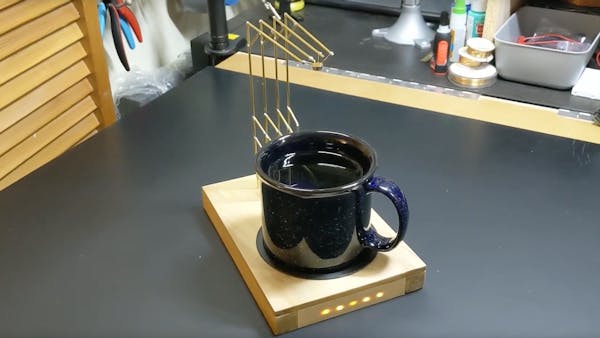 This Freeform Sculpture Lets You Know When the Coffee's Too Hot - Hackster.io