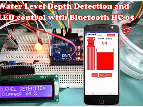 Water Level Depth Detection And Led Control With Bluetoot Arduino Project Hub