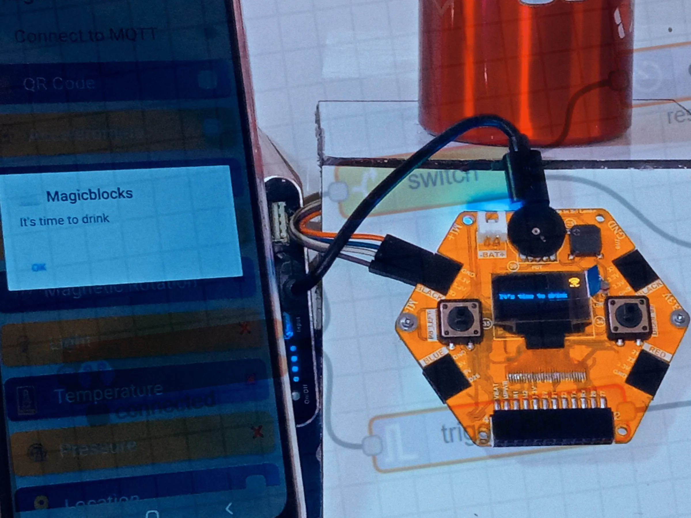 Smart Water Bottle With Magicbit Hackster Io