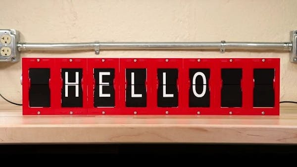 Bring Back the Nostalgia with These Large DIY Split-Flap Displays - Hackster.io
