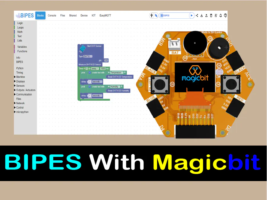 BIPES with Magicbit (Block based Integrated Platform) - Hackster.io