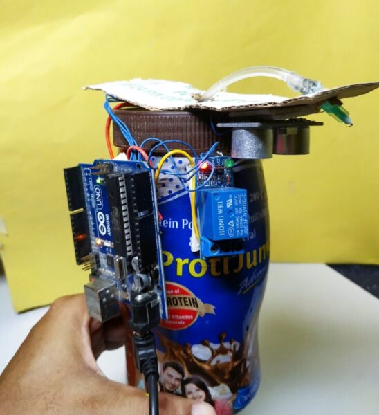 Simple Automatic Arduino hand Sanitizer - Hackster.io