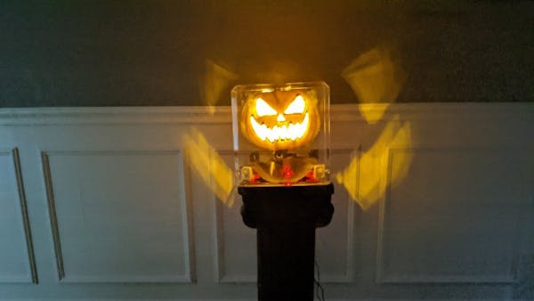 Pumpkin Pi Follows Your Movement — Thanks to PIR Sensors and a Hidden Raspberry Pi - Hackster.io