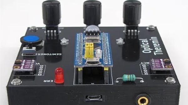 This Open Source Theremin Uses a Pair of Optical Proximity Sensors - Hackster.io