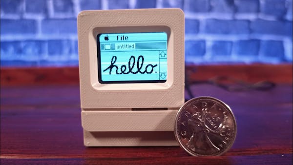 Mini Macintosh Classic Keeps Track of YouTube Subscribers - Hackster.io