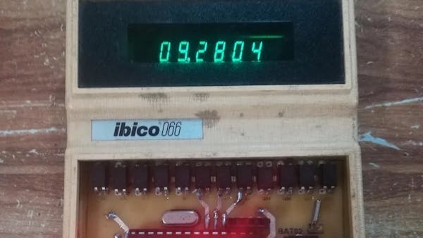 Vintage VFD Calculator Turned Into Desk Clock - Hackster.io