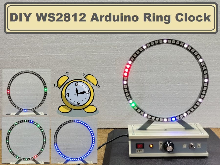 DIY WS2812 Analog Style Arduino Ring Clock - Hackster.io DIY WS2812 Analog Style Arduino Ring Clock - Hackster.io
