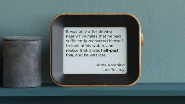 The Author Clock Is a Word Clock With a Difference — It Pulls Entire ...