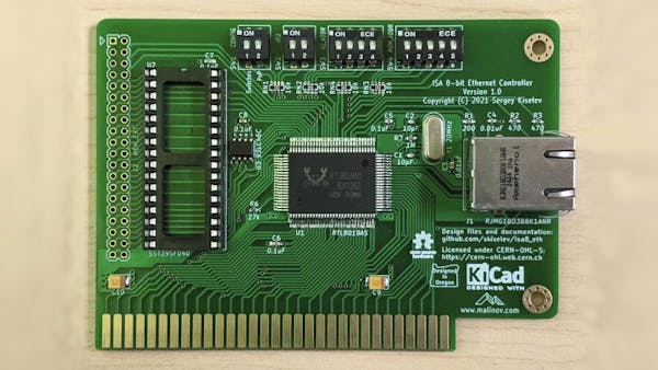 Sergey Kiselev's Open-Hardware 8-Bit ISA NIC Gets Your IBM PC, XT, or ...