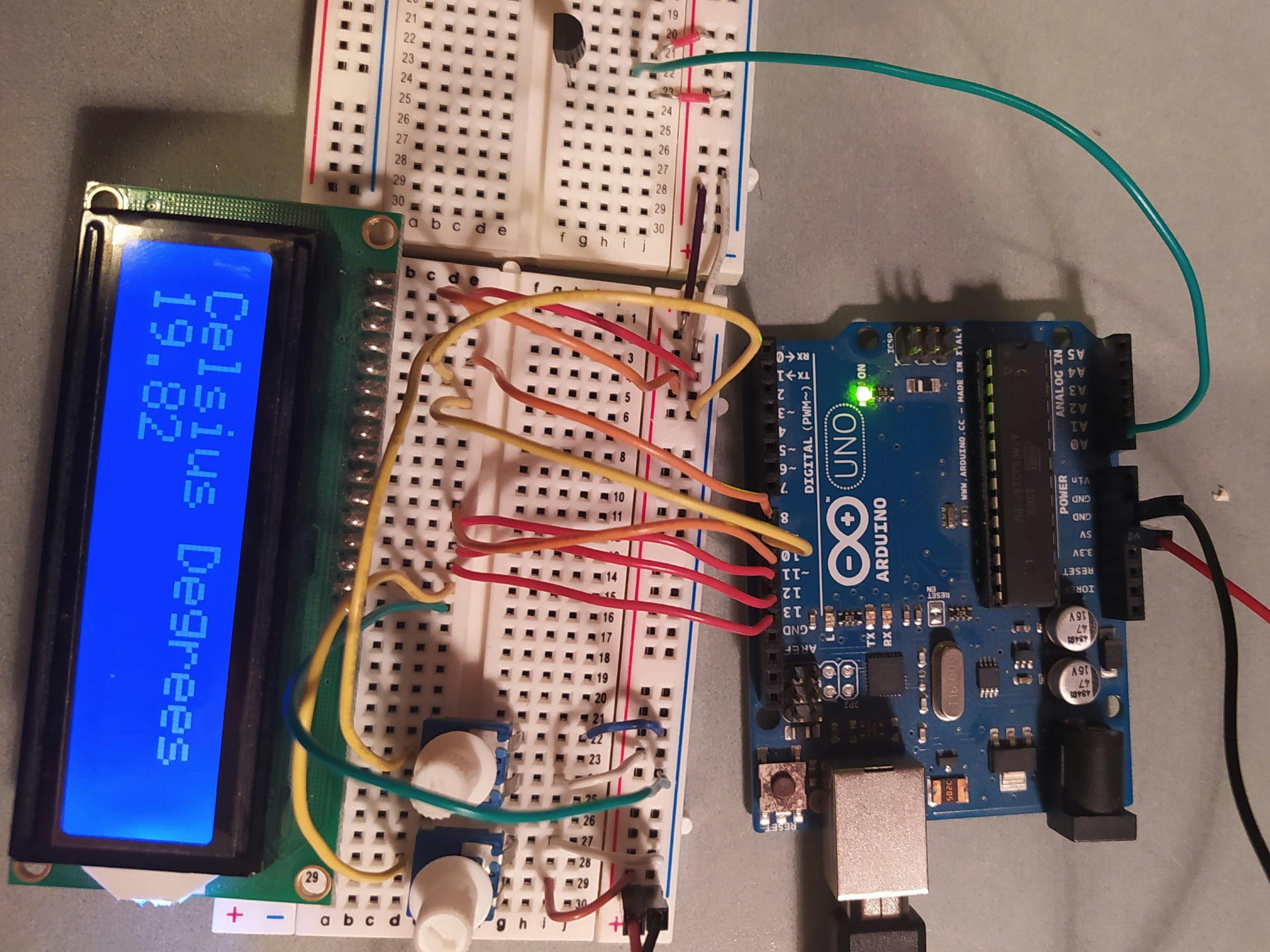 Arduino UNO: Temperature over LCD - Hackster.io