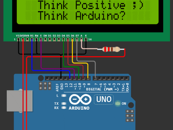 Display Messages On Display On Arduino Uno And Esp32 Arduino Project Hub