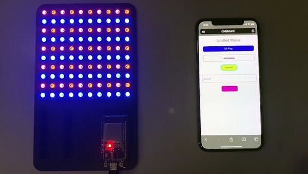 Coderboards Aims To Introduce Newcomers To Arduino — With A Colorful Esp32 Controlled Matrix 