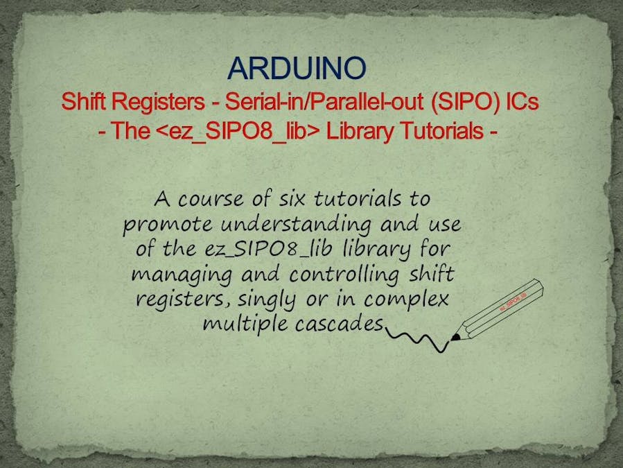 Shift Registers - ez_SIPO8_lib library Tutorials - Hackster.io