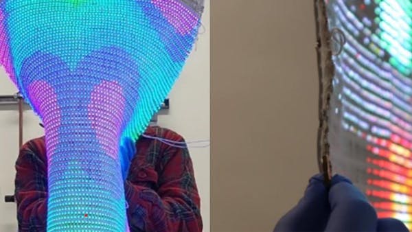 Woven Display Could Bring TV Curtains and Interactive Clothing ...