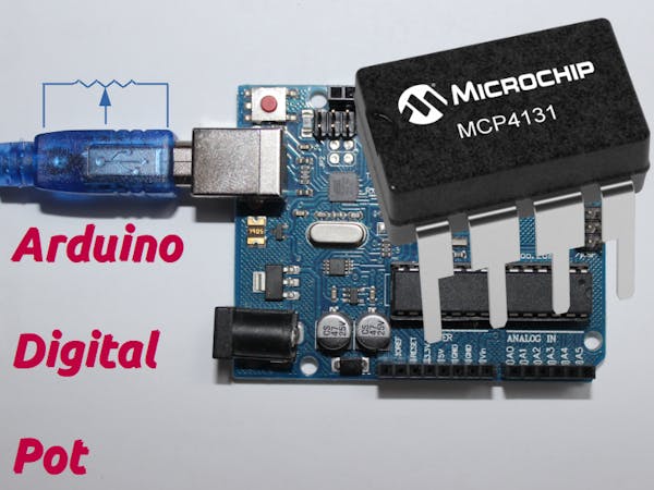 Arduino and MCP4131 digitally controlled potentiometer (DCP) - Arduino ...