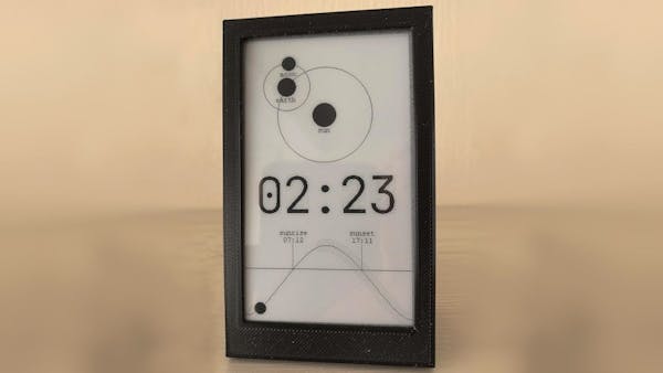 This Illuminating Desk Clock Calculates the Sun and Moon's Positions on ...