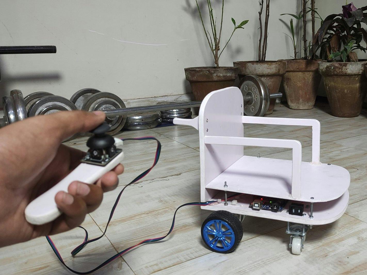 Joystick Controlled Wheelchair using Arduino and L298 Motor - Hackster.io Joystick Controlled Wheelchair using Arduino and L298 Motor - Hackster.io