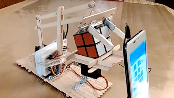 Rubik’s Cube Solver Made From Popsicle Sticks - Hackster.io