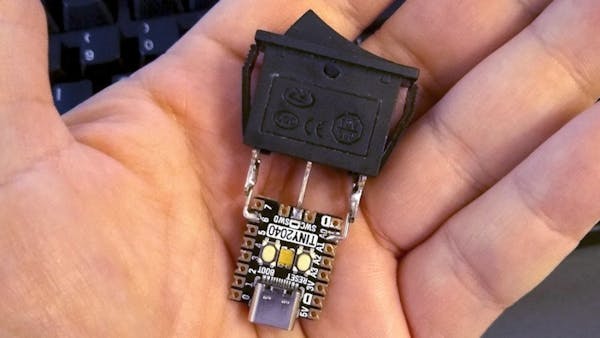 This "Sculpted" Physical Boot Switch Uses a Pimoroni Tiny 2040 to Let You Pick Your Operating ...