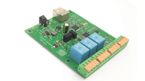 Digital Measure's TCP/IP Voltmeter Includes Two Channels, Three Relays ...