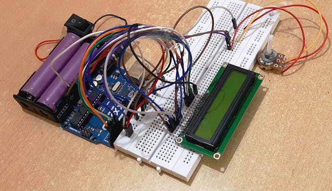 Arduino Potentiometer Controlled Text Display On Lcd 16x2 Arduino Project Hub