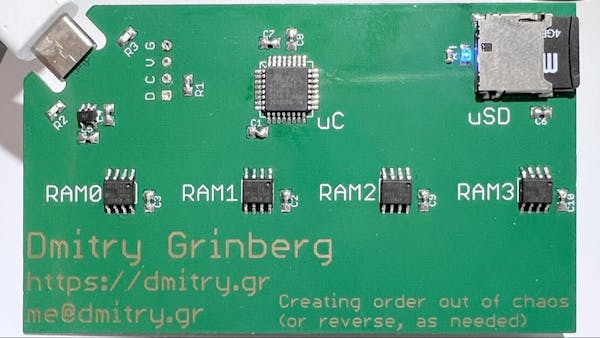 This PCB Business Card Runs Linux on an Arm Cortex-M0 While Emulating a ...