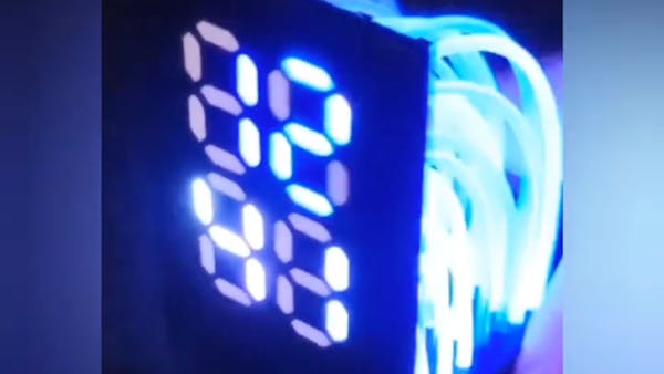 A Luminescent Light Pipe Clock - Hackster.io