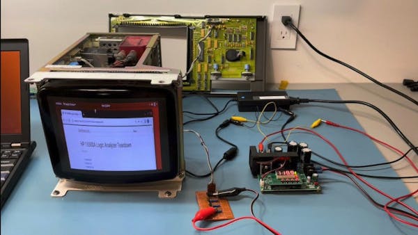 Tom Verbeure Upcycles a Compact Sony CRT From an HP Logic Analyzer for a Retro Gaming Build ...