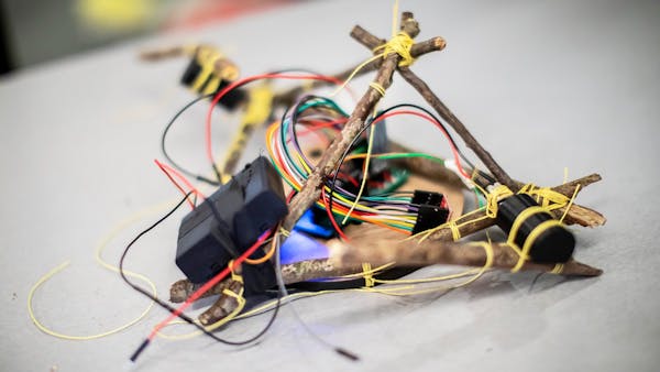 The StickBot Is Exactly What It Sounds Like: A Robot Made Out of Sticks - Hackster.io