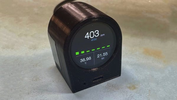 Mike Rankin's Desktop Air Quality Monitor Packs a Square PCB Into a ...