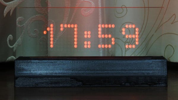 "Invisible” Clock Features a Holographic Dot Matrix Display - Hackster.io